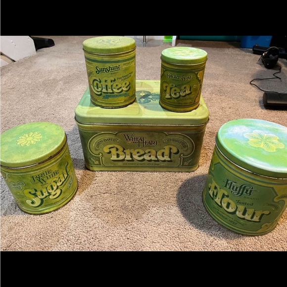 Kitchen | Vintage Ballonoff Canister Set With Bread Box | Poshmark